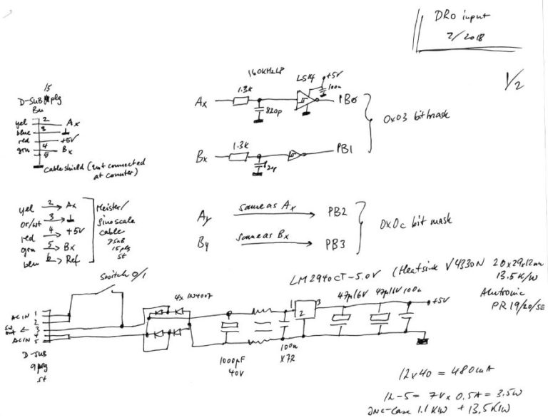 AB Arboga Maskiner U2508: a simple DRO (linear glass scale readout ...